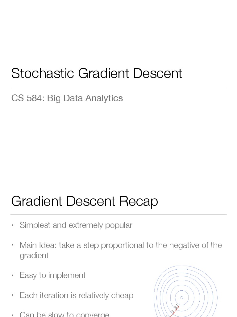 Stochastic Gradient Descent | PDF | Mathematical Optimization | Cybernetics