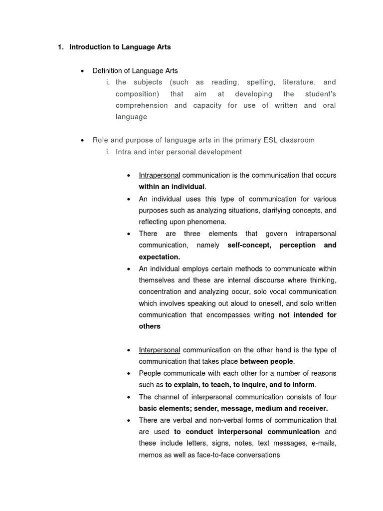 Isl Notes | PDF | Interpersonal Communication | Communication