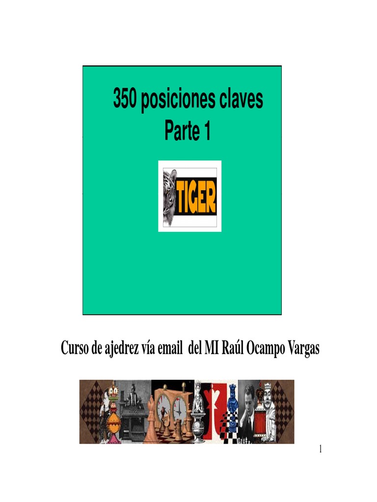 Posiciones Claves Parte 1 | PDF | Ajedrez | Aperturas de ajedrez