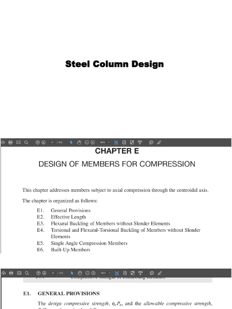 Steel Column Design | PDF