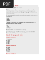 100 Ejemplos de Triptongo | PDF | Naturaleza