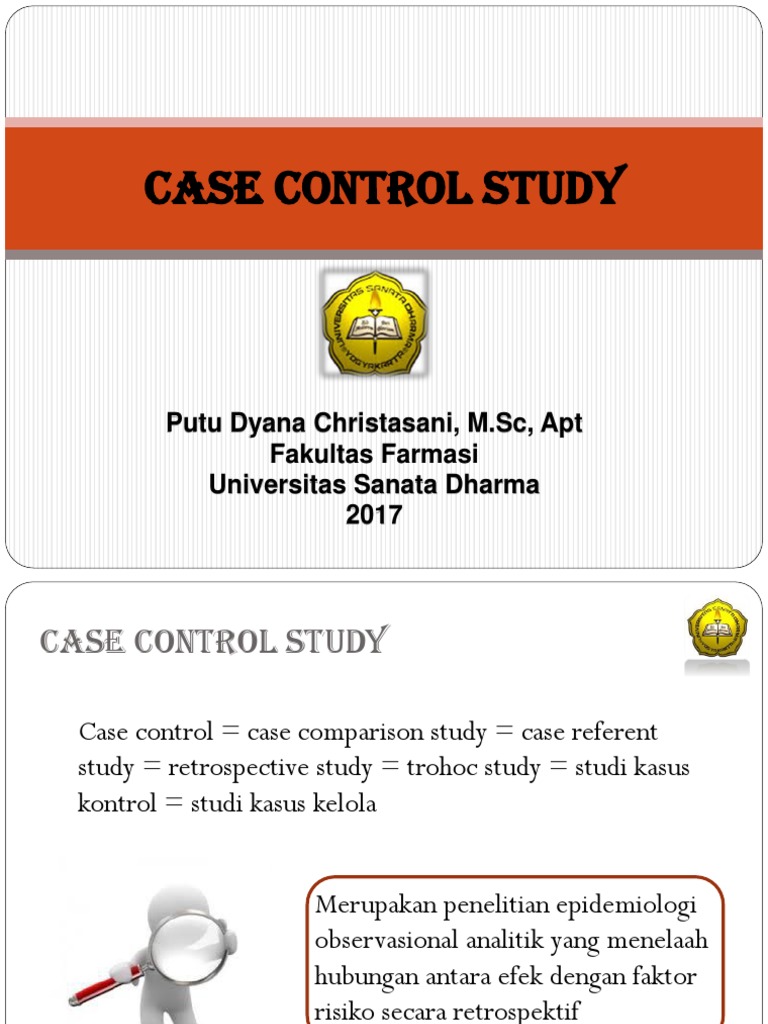 Case Control Dan Cohort Study | PDF