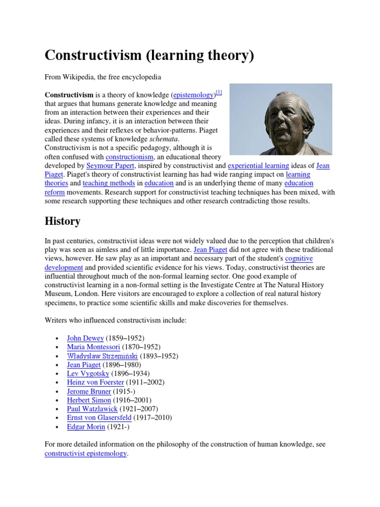 Constructivism PDF | PDF | Inquiry Based Learning | Constructivism ...