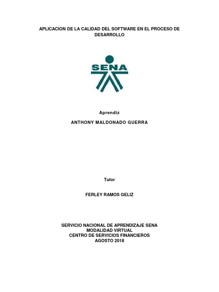 Hoja de Presentacion Sena | PDF