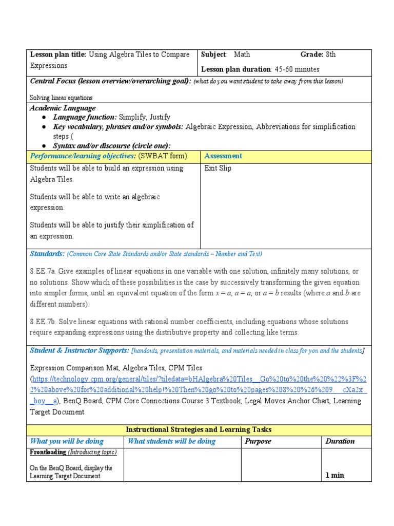Lesson 2 | PDF | System Of Linear Equations | Equations