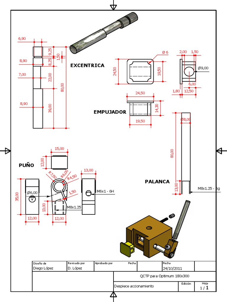 QCTP Optimum 180x300 Parts Breakdown | PDF