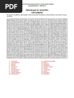 Sopa de Letras: Desastres Naturales | PDF