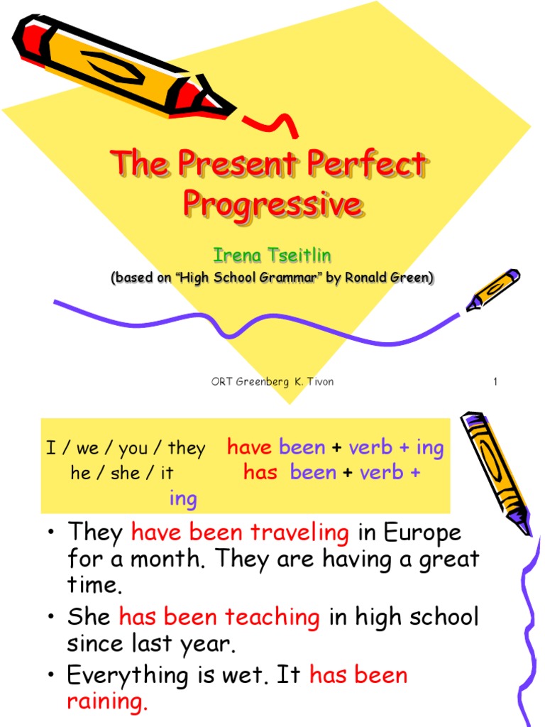 Present Perfect Progressive | PDF | Wellness