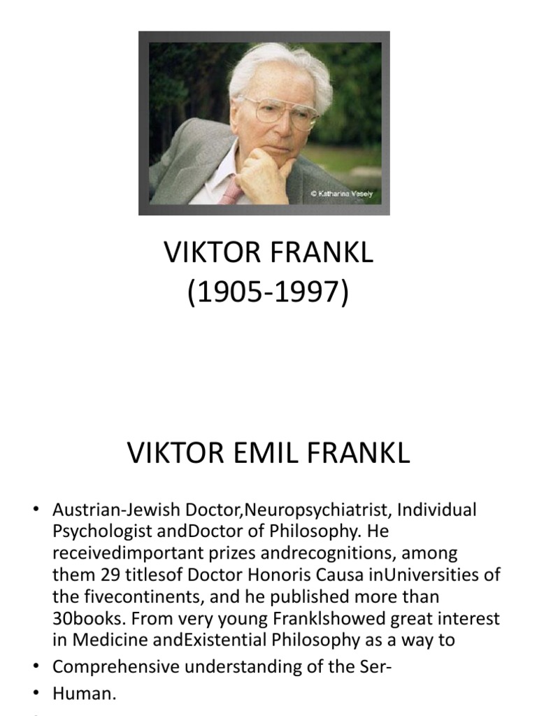 Viktor Frankl | PDF | Existentialism | Metaphysics