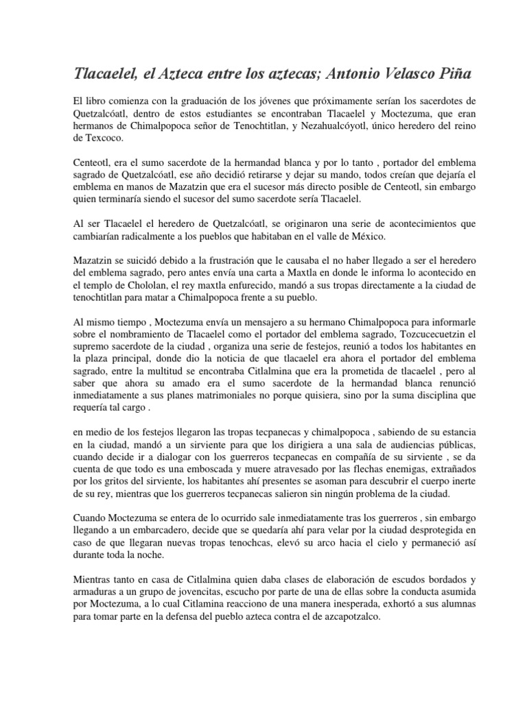 Tlacaelel | PDF | azteca