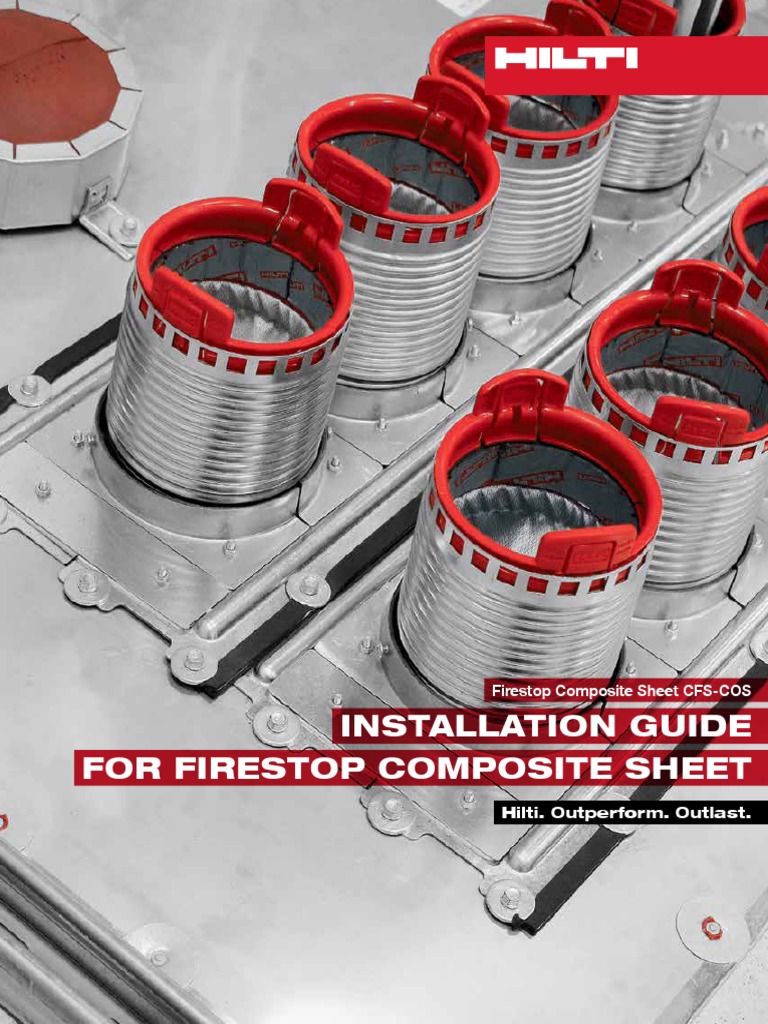 Hilti CFS-COS Firestop Composite Sheet Installation Guide.pdf | Screw ...