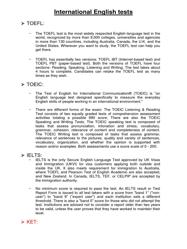 International English Tests | PDF | Graduate Management Admission Test ...