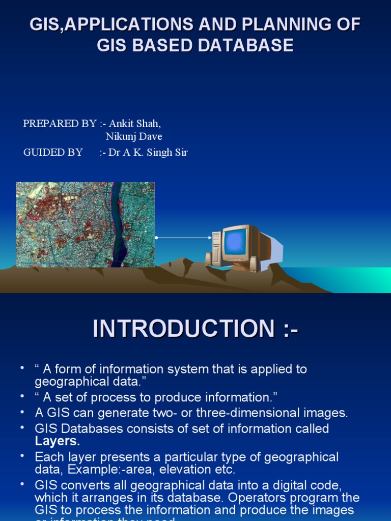 Gis App and Plannin of Gis Database | PDF | Geographic Information System | Databases