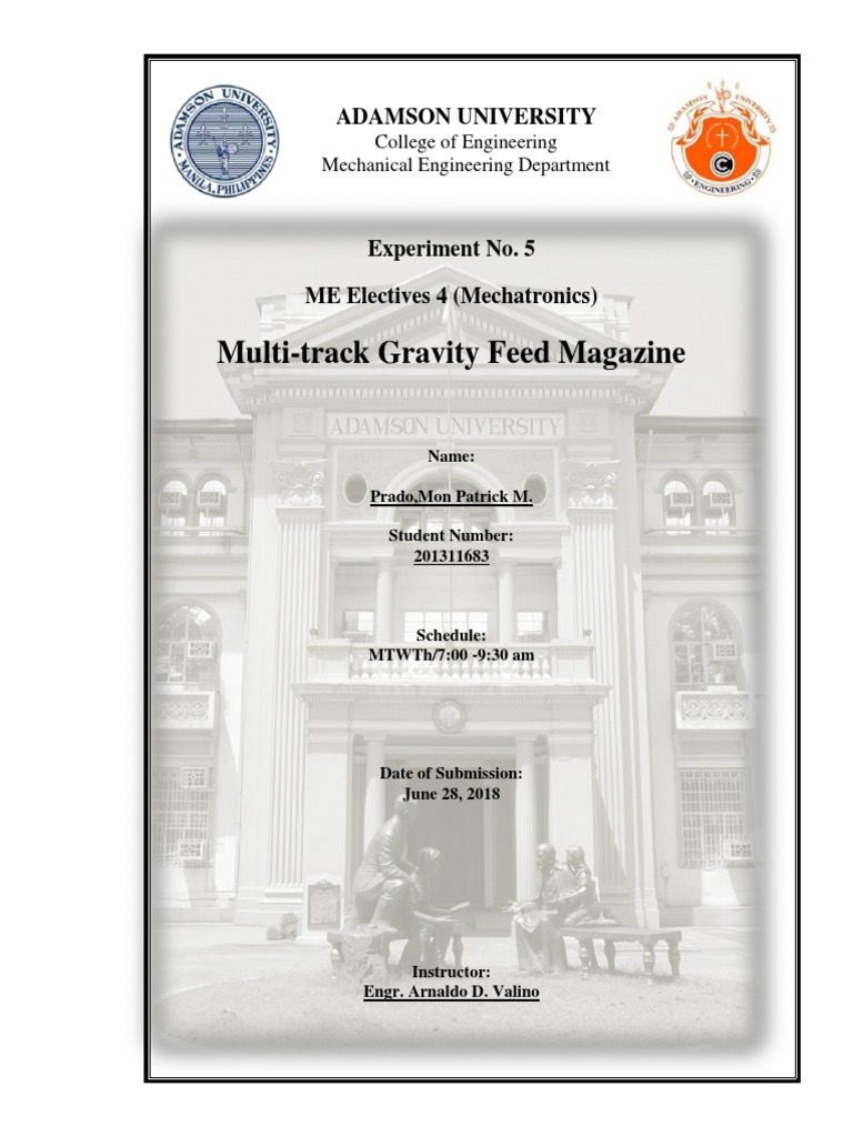 ME-Electives 4-Experiment-4 Multi-Track Gravity Feed Magazine PDF | PDF ...