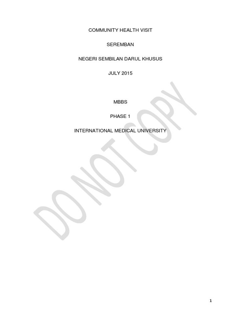 Community Health Visit | PDF | Pharmacy | Primary Care
