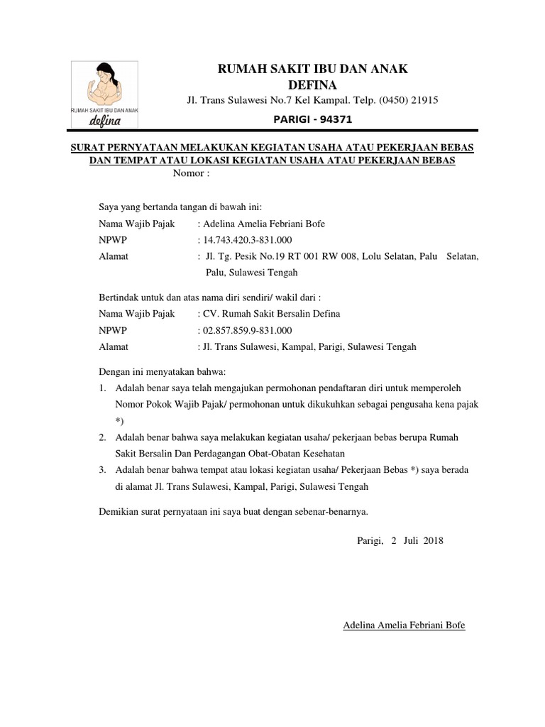 Surat Keterangan Opname | PDF