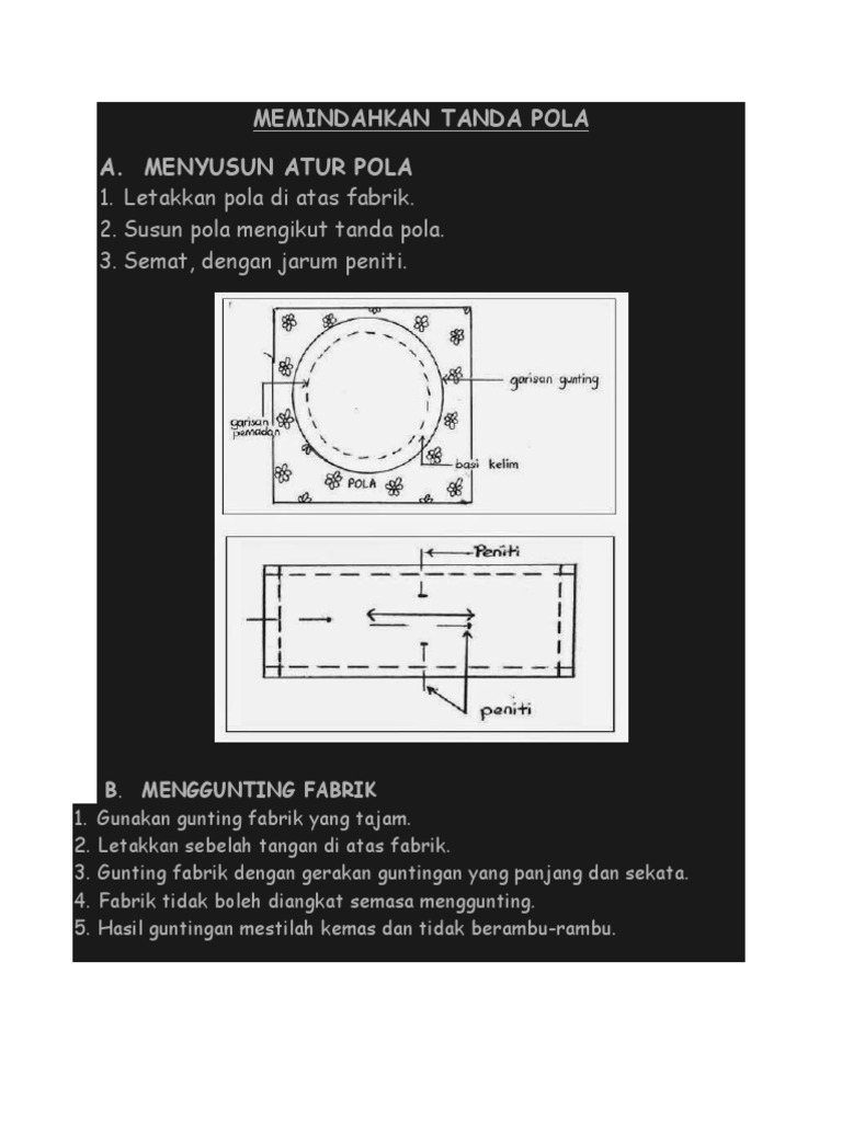 Memindahkan Tanda Pola | PDF