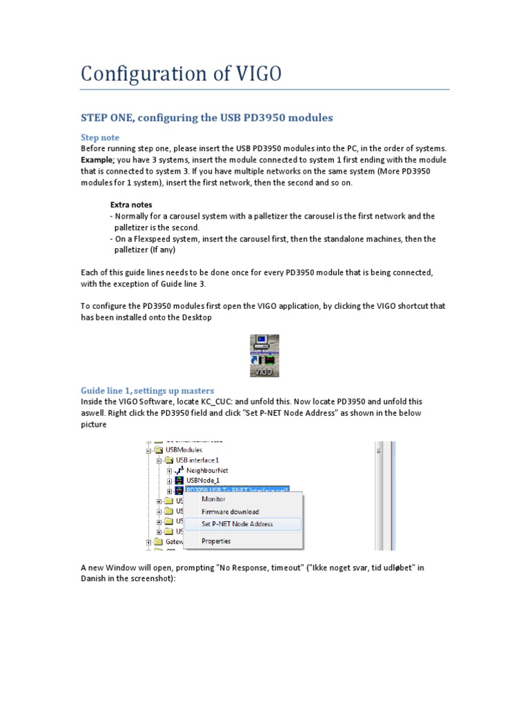 READ FIRST! Easy Configuration of VIGO | PDF | Computer Networking ...