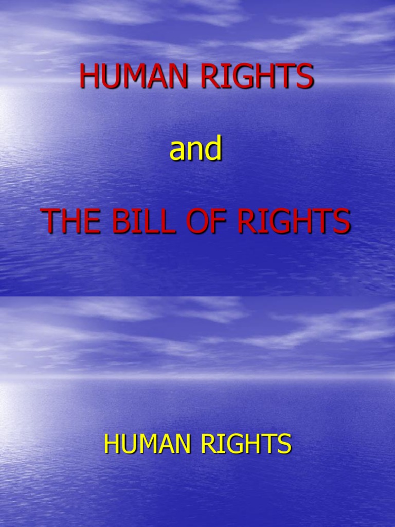 Bill of Rights Lecture | PDF | Bail | Search And Seizure