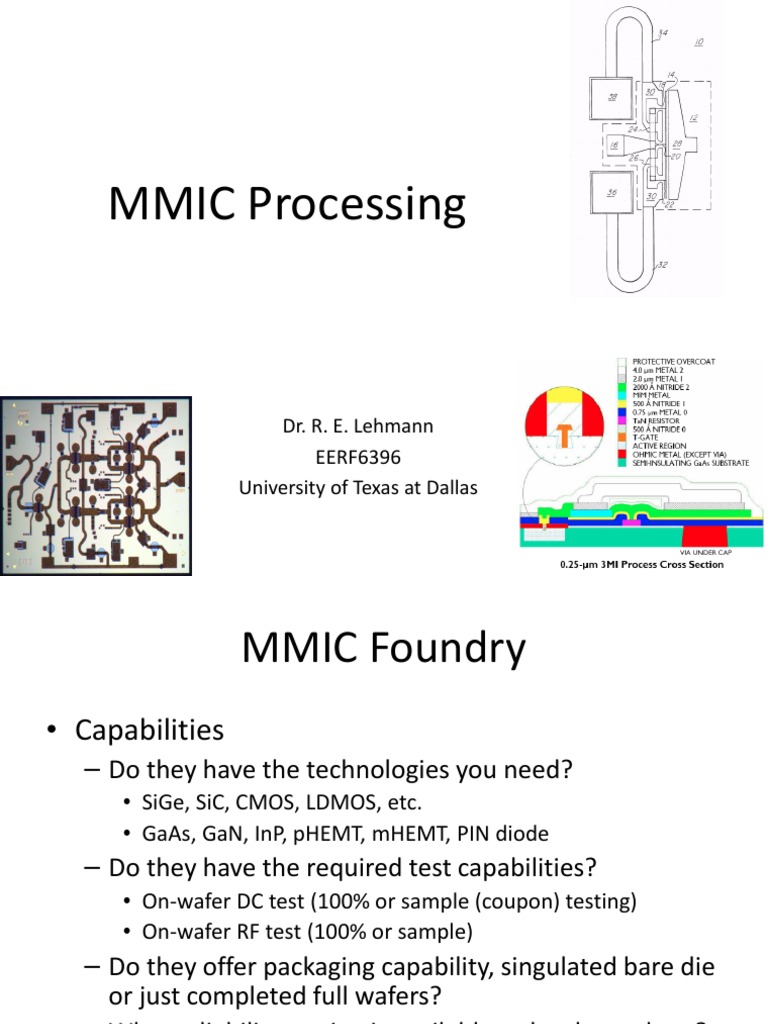 An In-Depth Guide to MMIC Processing and Fabrication | PDF | Field ...