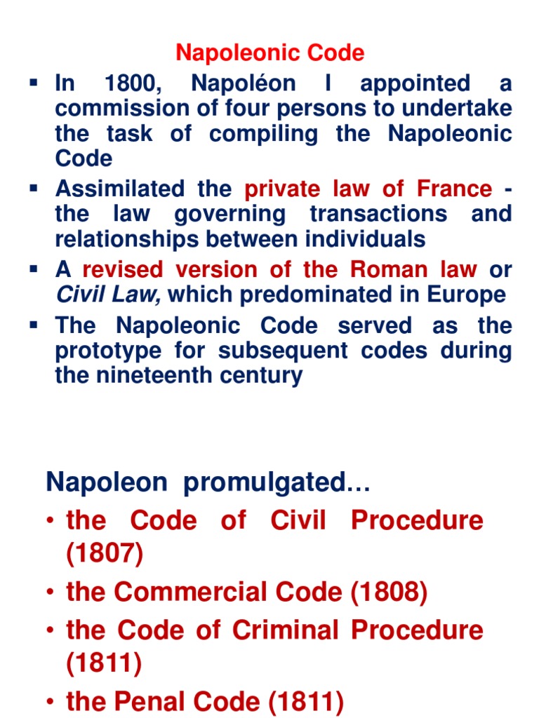 Napolean Code | PDF