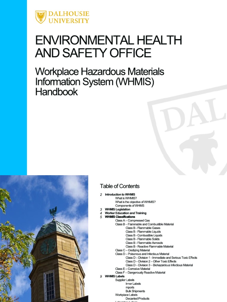 WHMIS Handbook PDF | PDF | Dangerous Goods | Toxicity