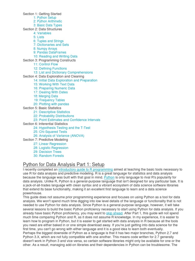 Data Analysis Tutorial | PDF | Boolean Data Type | Trigonometric Functions