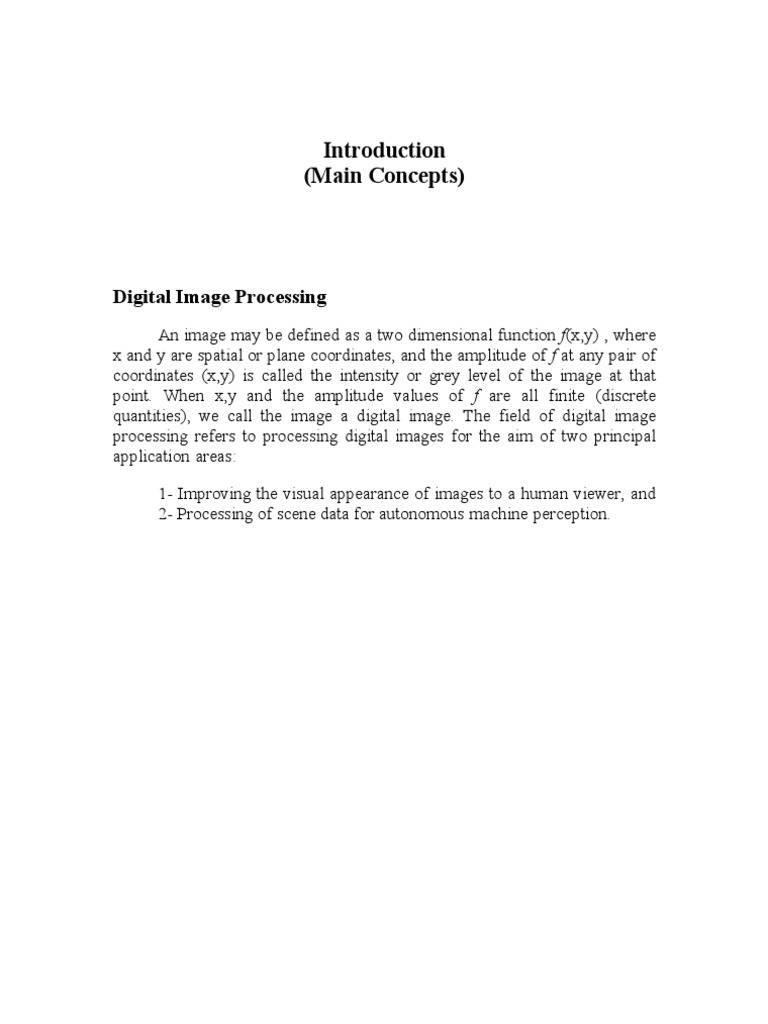 (Main Concepts) : Digital Image Processing | PDF | Image Resolution ...