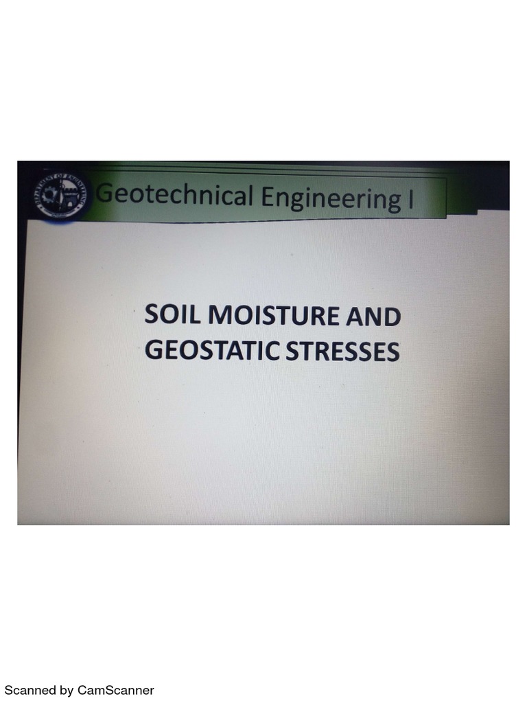 Geostatic Stress | PDF