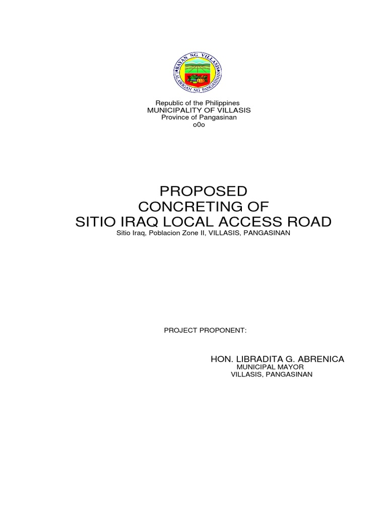 Project Proposal | PDF | Road | Road Surface