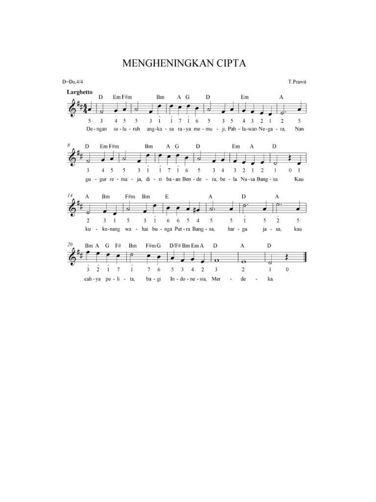 Mengheningkan Cipta PDF | PDF