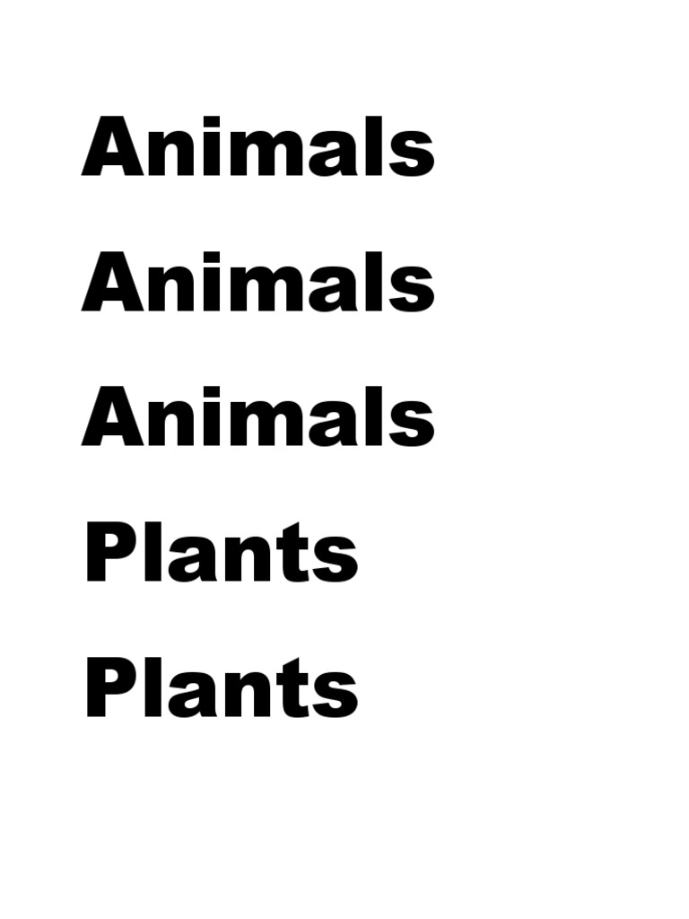 Animals Animals Animals Plants Plants Plants Fruits Vegitables Plants ...