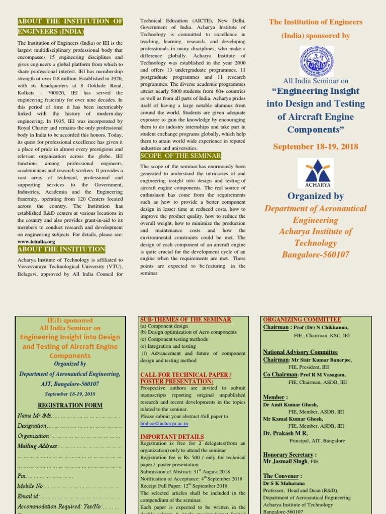 Engineering Insight Into Design and Testing of Aircraft Engine ...