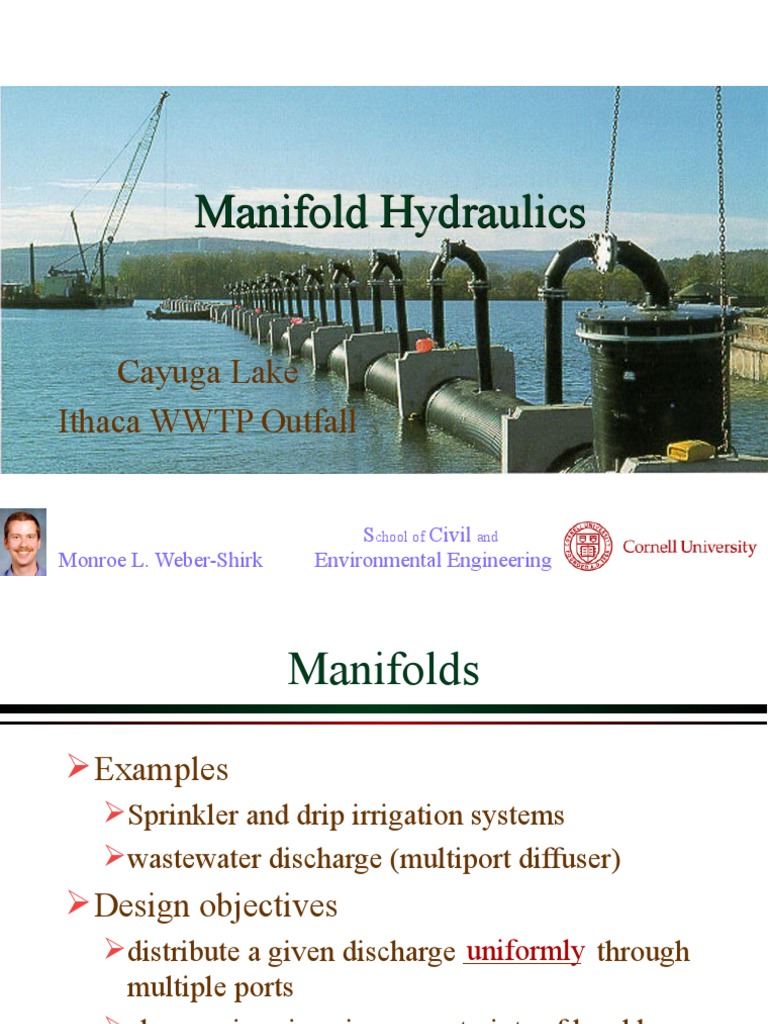04 Manifold Hydraulics | PDF | Reynolds Number | Fluid Mechanics