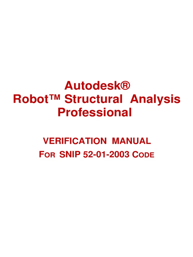 Verification Manual Russian Code SNiP 52-01-2003 | PDF | Bending | Beam ...