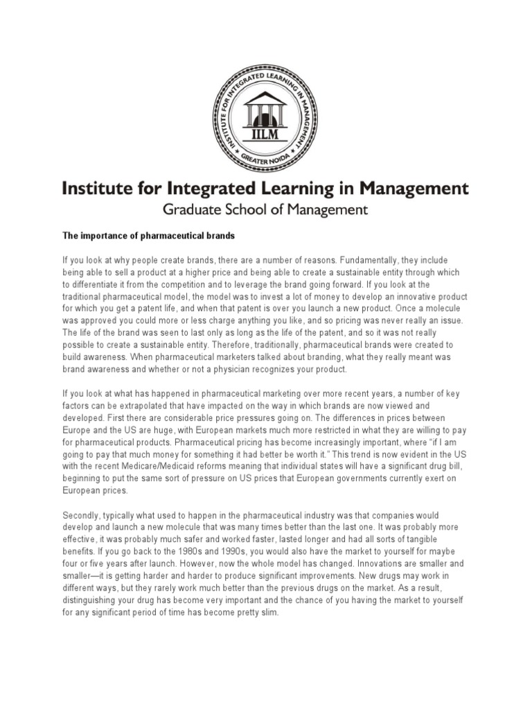 Iilm Logo | PDF | Brand | Pharmaceutical Industry