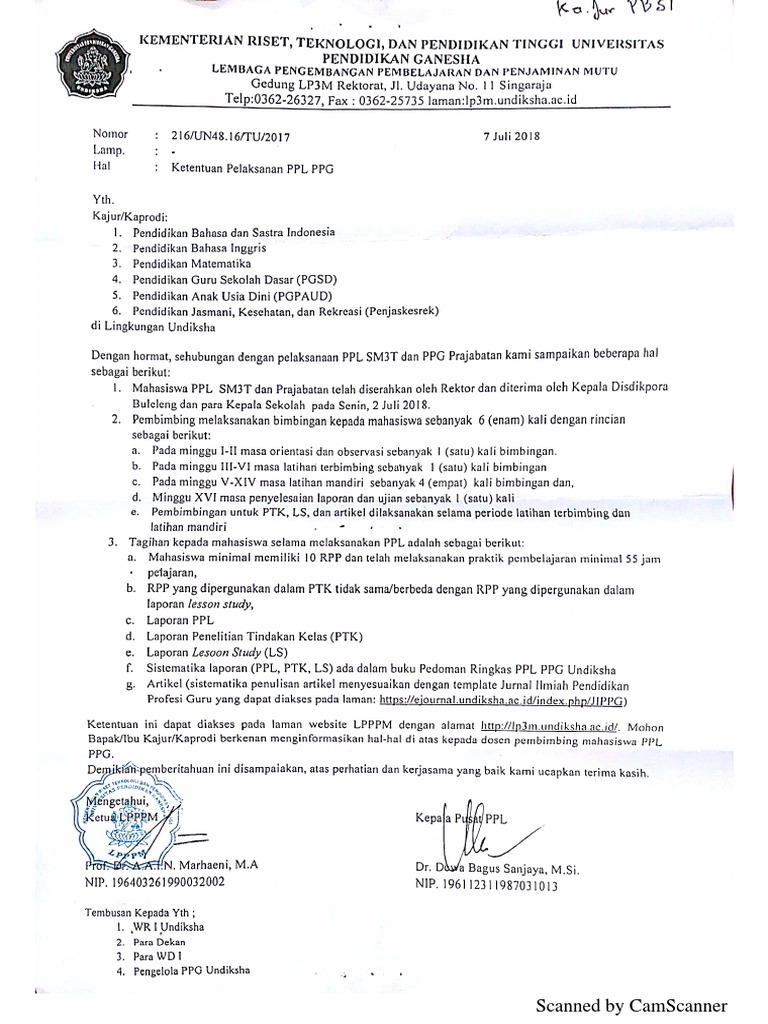 Ketentuan PPL PPG | PDF