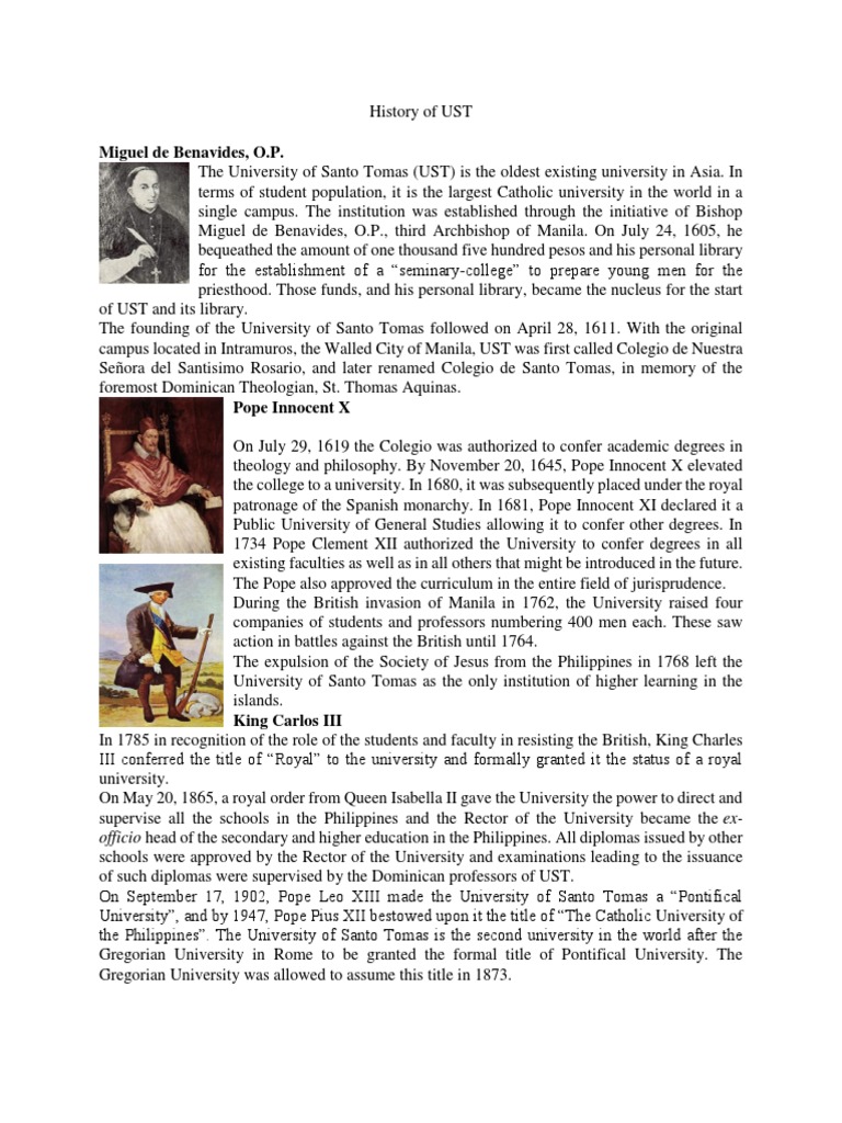 History of Ust | PDF