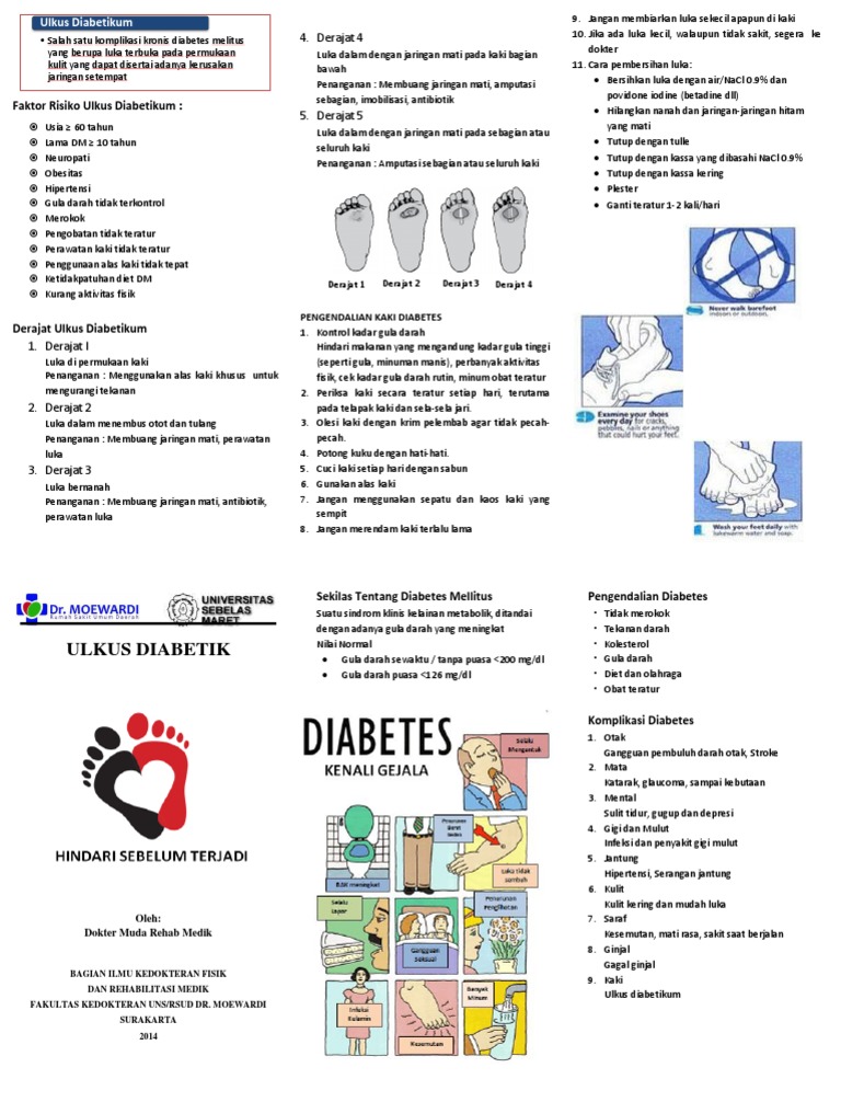 Leaflet Rehab Medik Ulkus DM | PDF