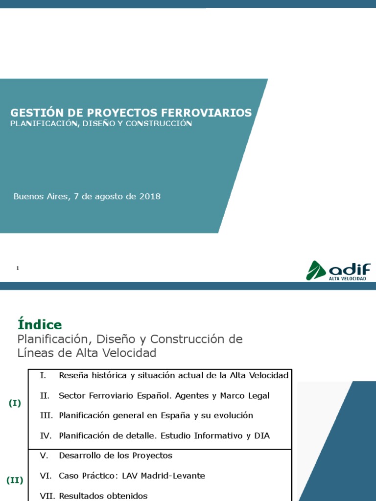 Primer Seminario Técnico Ferroviario Argentina-España - Gestion de ...