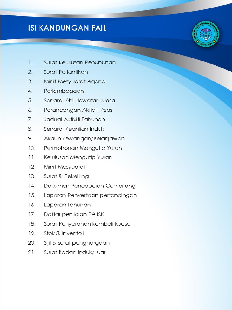 Isi Kandungan Fail Unit | PDF