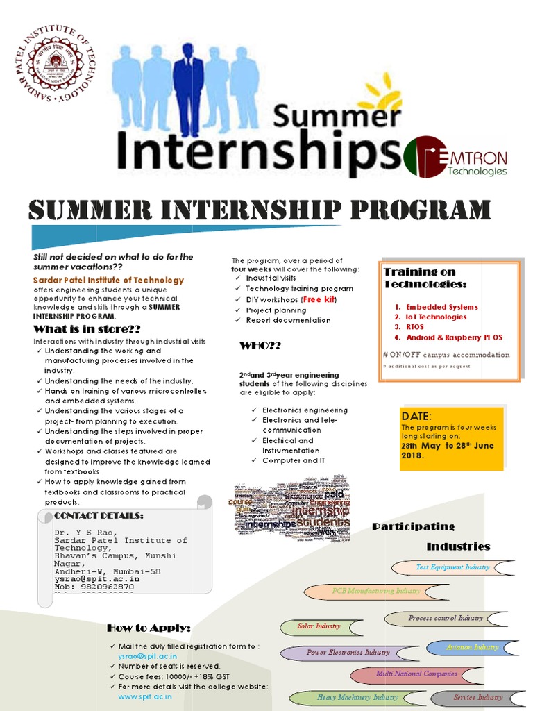 Engineering Internship Program | PDF | Embedded System | Engineering