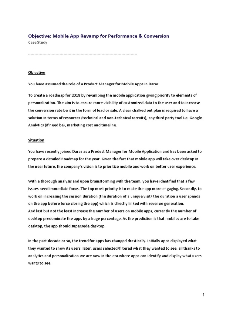 Case Study - Mobile Apps | PDF | Mobile App | Android (Operating System)