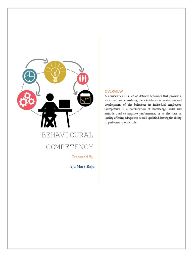 Behavioural Competency | PDF | Competence (Human Resources) | Goal