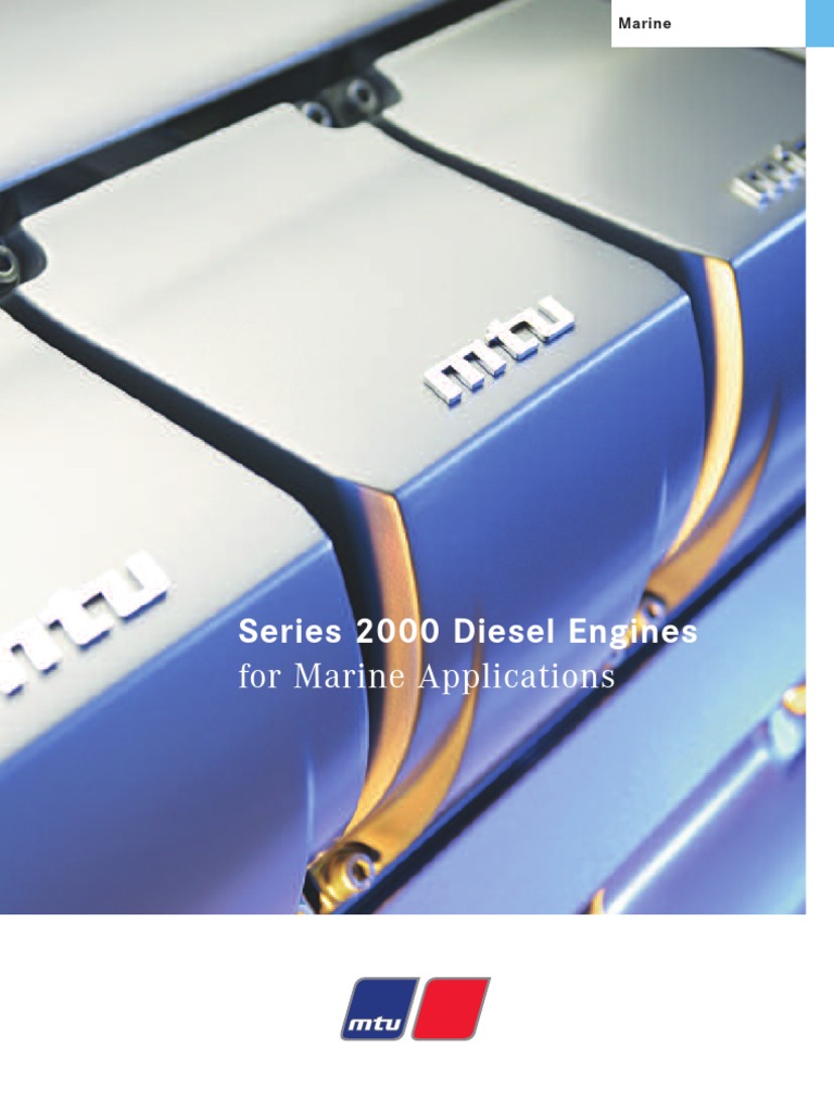 Mtu 2000 Series Marine | PDF | Turbocharger | Diesel Engine