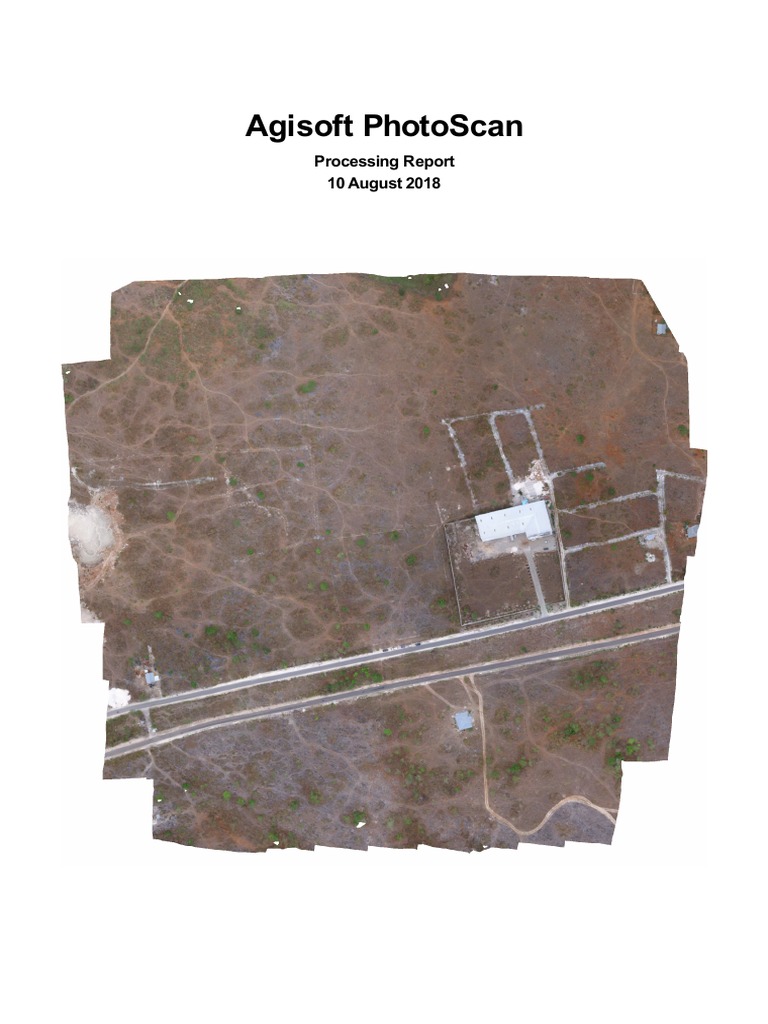 Agisoft Photoscan: Processing Report 10 August 2018 | PDF | Texture Mapping | Imaging