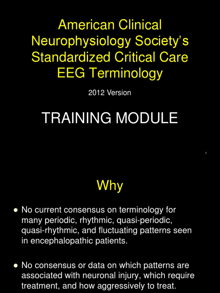 ACNS 2012 Training Module | PDF | Electroencephalography | Amplitude