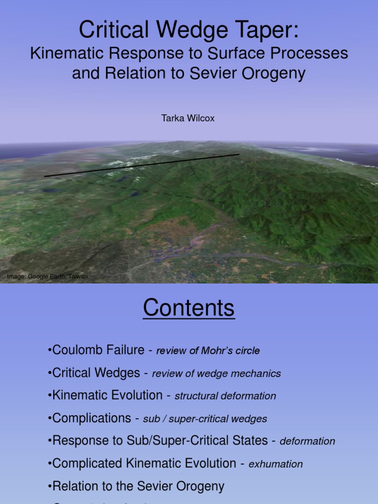 Critical Wedge Theory and The Sevier Orogeny | PDF | Geology ...