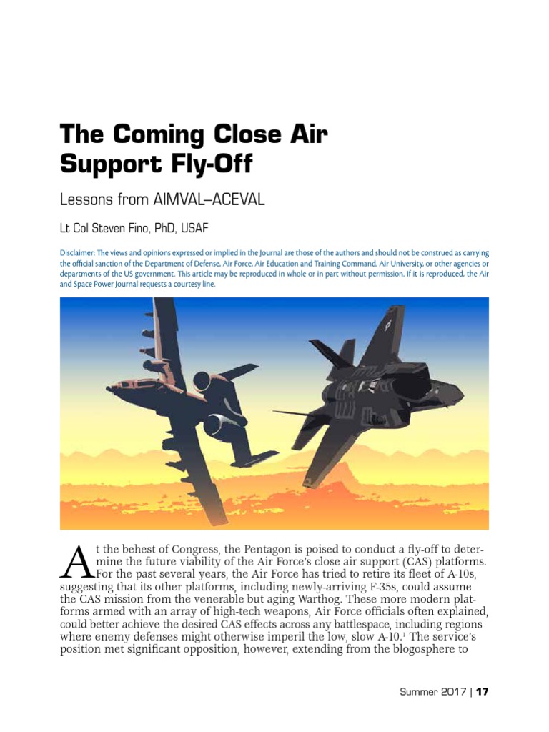 Future of USAF Close Air Support | PDF | Fighter Aircraft | United ...