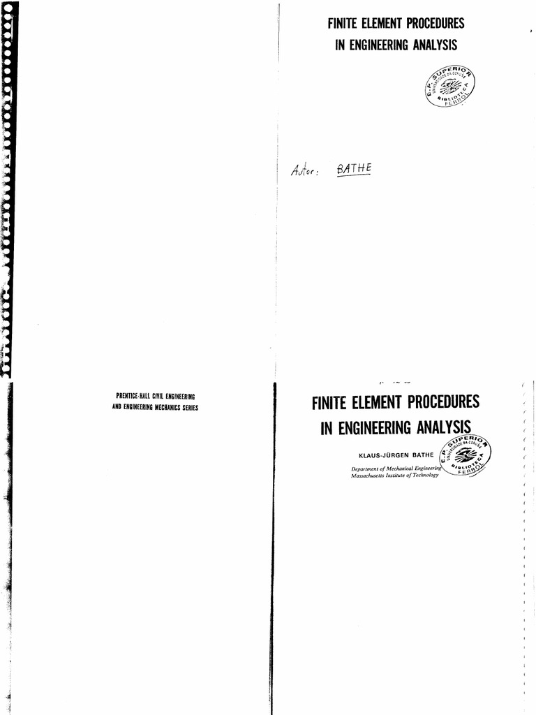 eBook-Finite Element Procedures in Engineering Analysis-Bathe - 1982 ...